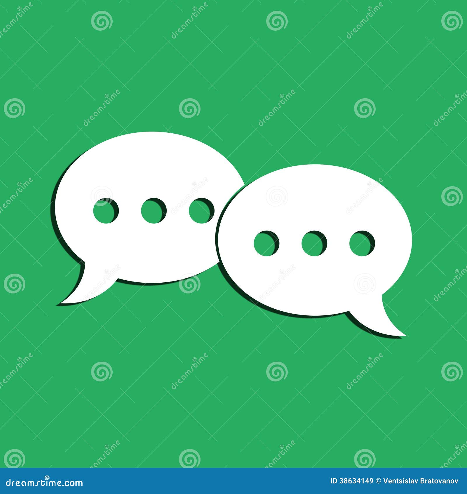 Dialog symbol stock illustration. Illustration of isolated - 38634149