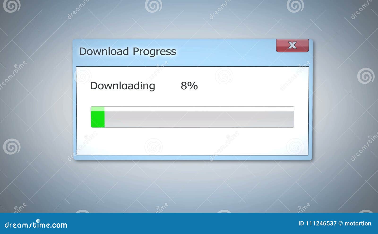Download Progress Done, Dialog Box With Green Status Bar, Outdated ...