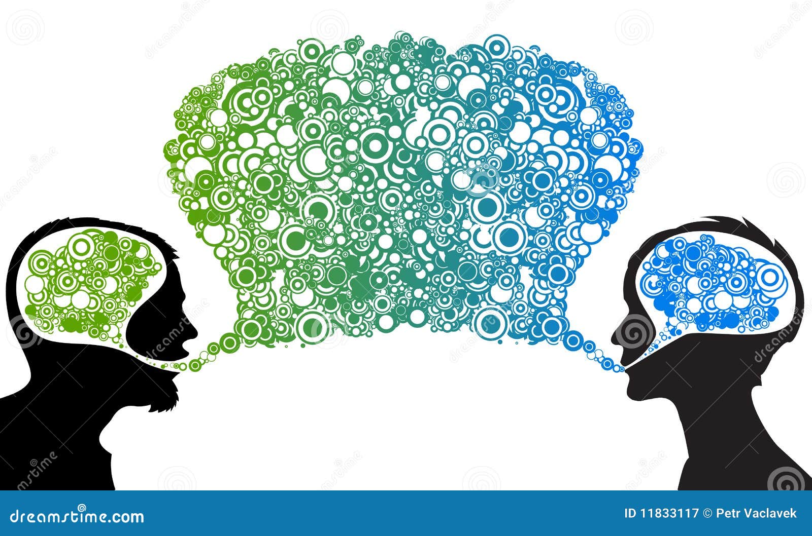 Dialog Zwischen Mann Und Frau Vektor Abbildung - Illustration von ...