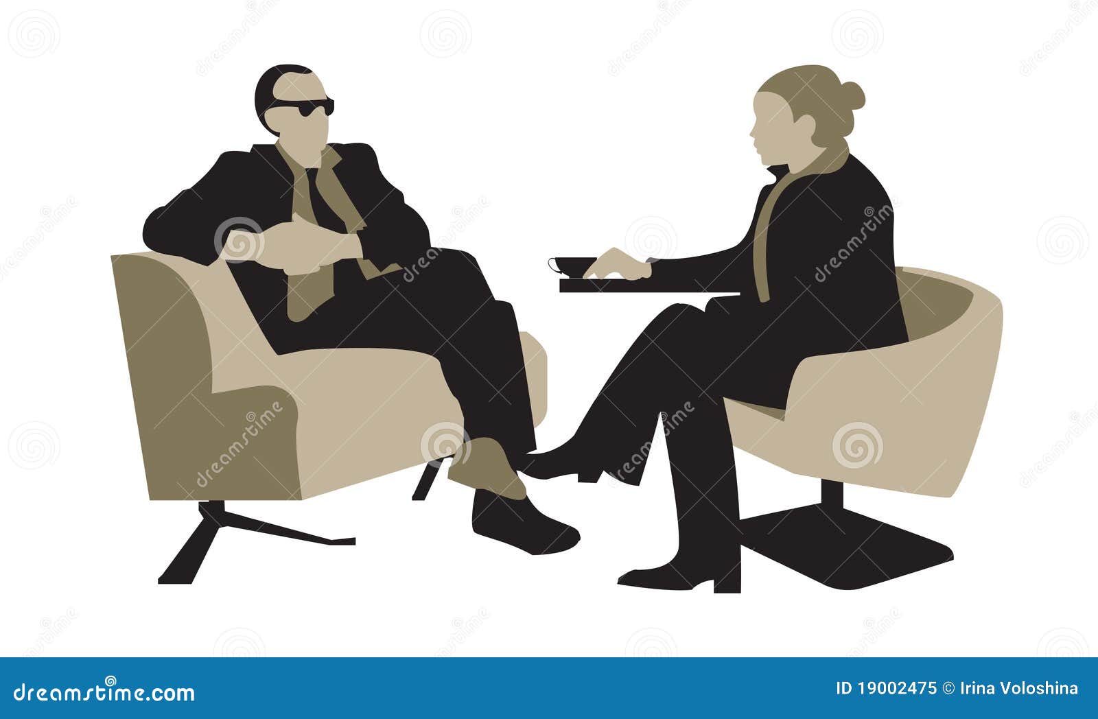 Dialogue stock vector. Illustration of conversation, chairdiscussion ...