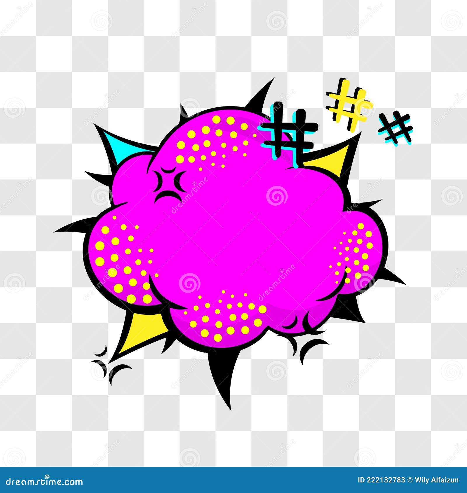 Dialogue Box Cartoon Concept Popart Style Stock Vector - Illustration ...