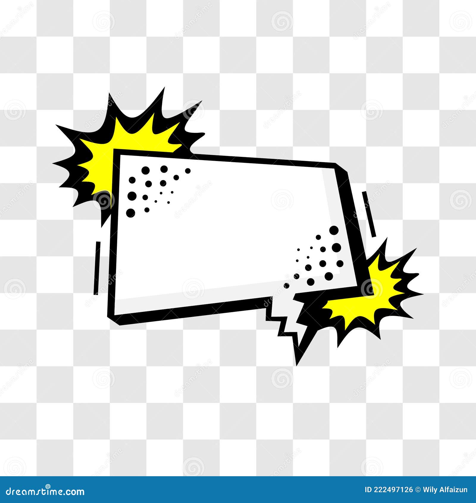 Dialogue Box Cartoon Concept Popart Style Stock Vector - Illustration ...