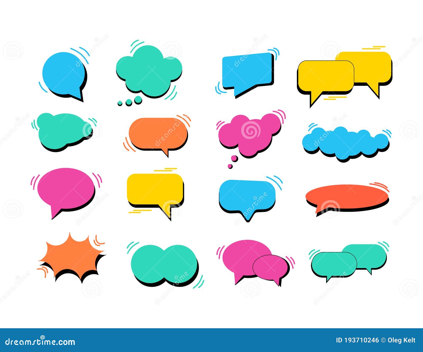Dialogue Bubble. Isolated Background Vector Illustration Eps 10 Stock ...