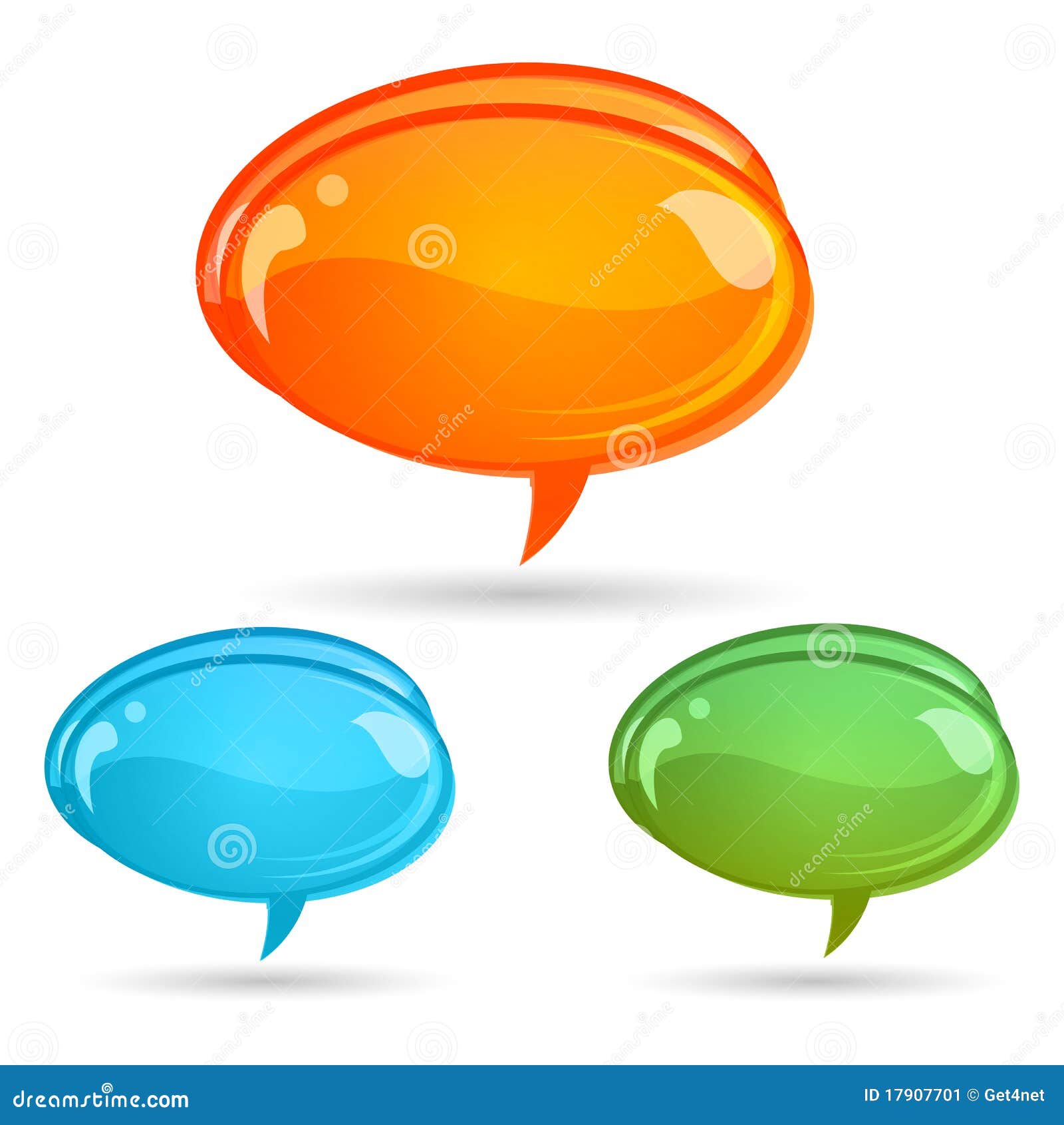 Dialogue bubbles stock illustration. Illustration of bubble - 17907701