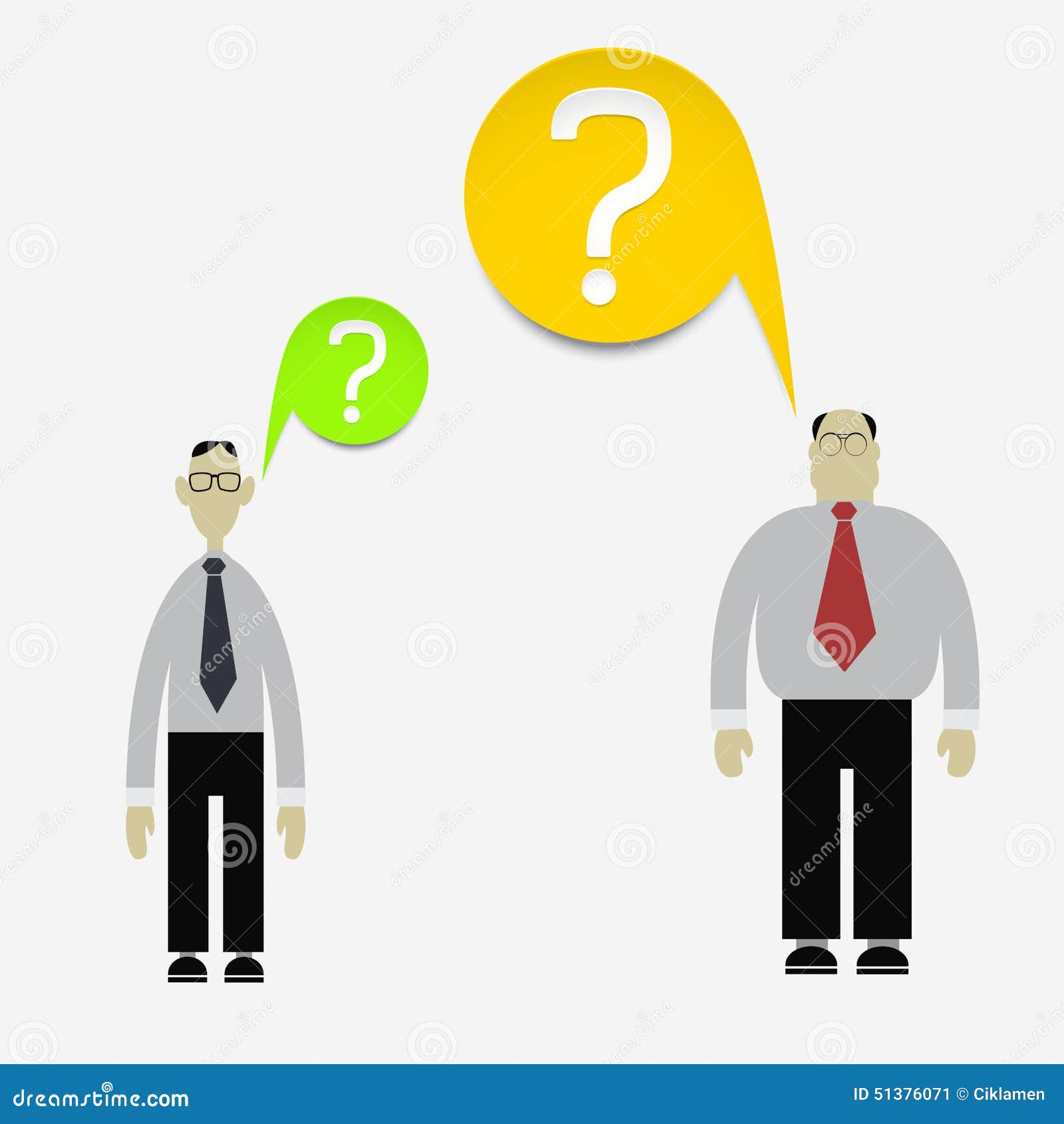 Dialogue of the Chief and the Subordinate Stock Vector - Illustration ...