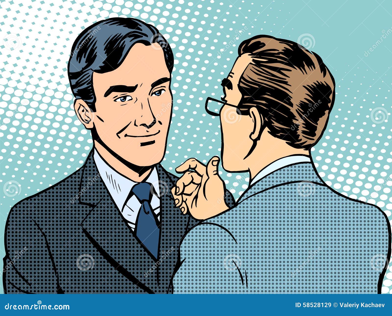 Dialogue Conversation Businessmen Cartoon Vector | CartoonDealer.com ...