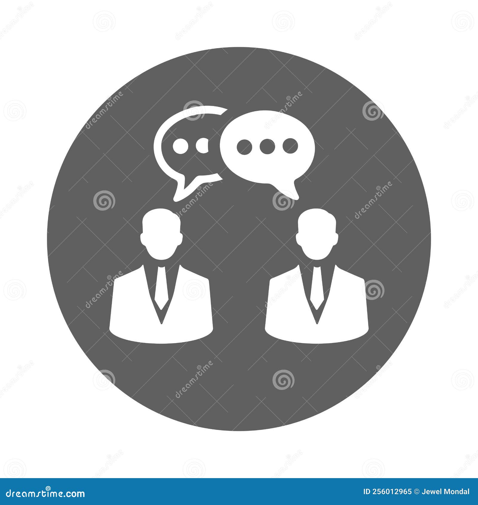 Dialogue, Discuss, Conversation Icon. Gray Vector Sketch Stock ...