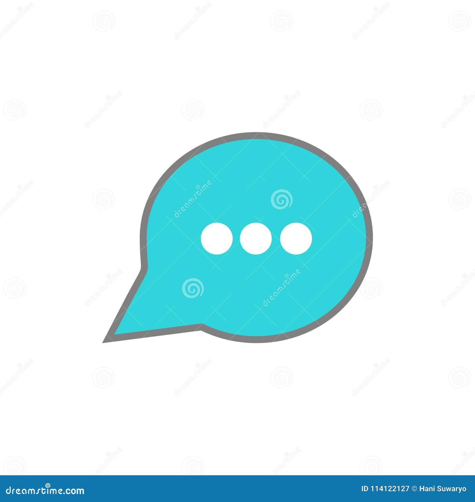 Dialogue Icon. Chat Vector Logo Concept Illustration in Flat Style ...