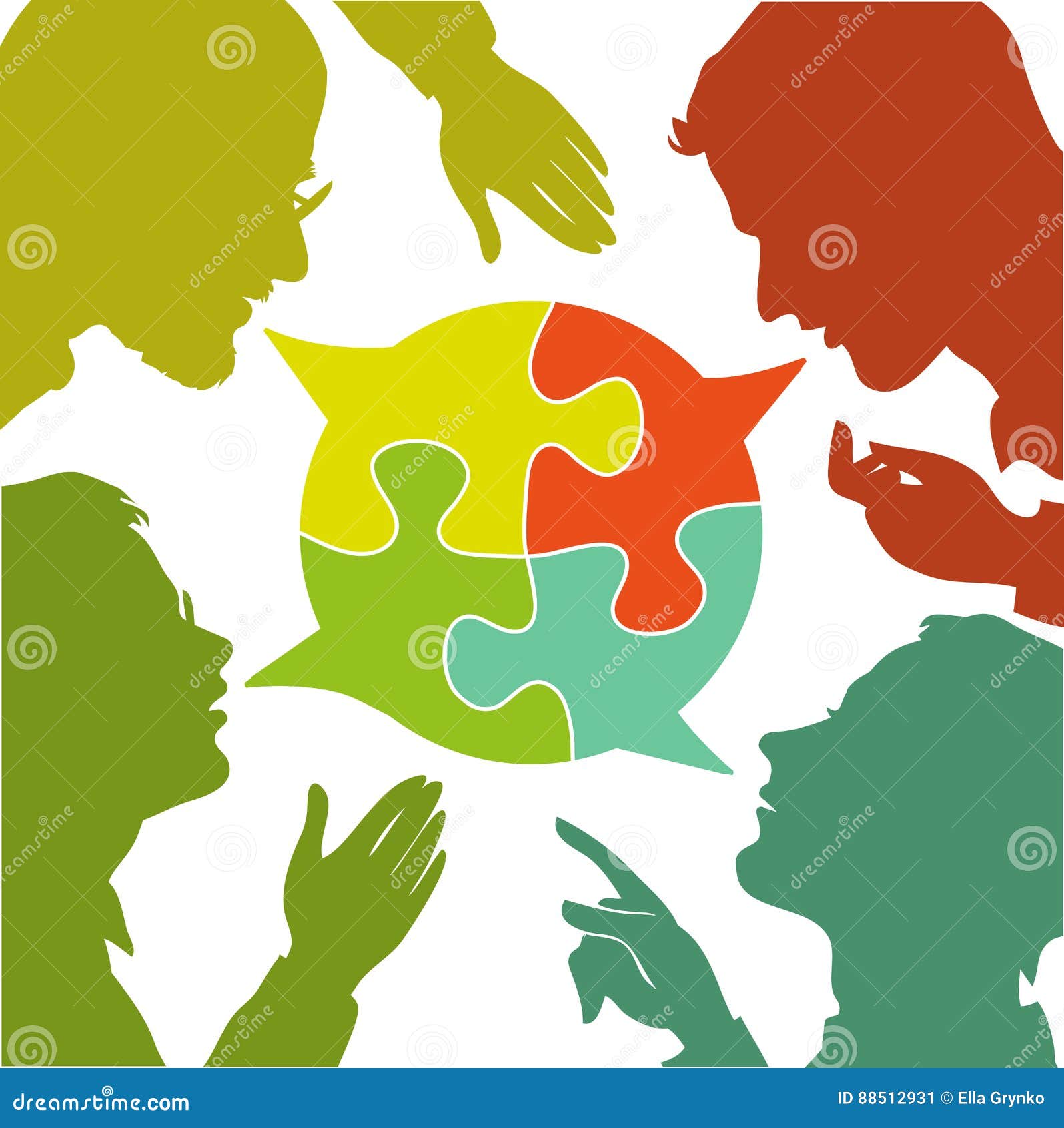 Dialogue stock illustration. Illustration of meeting - 88512931