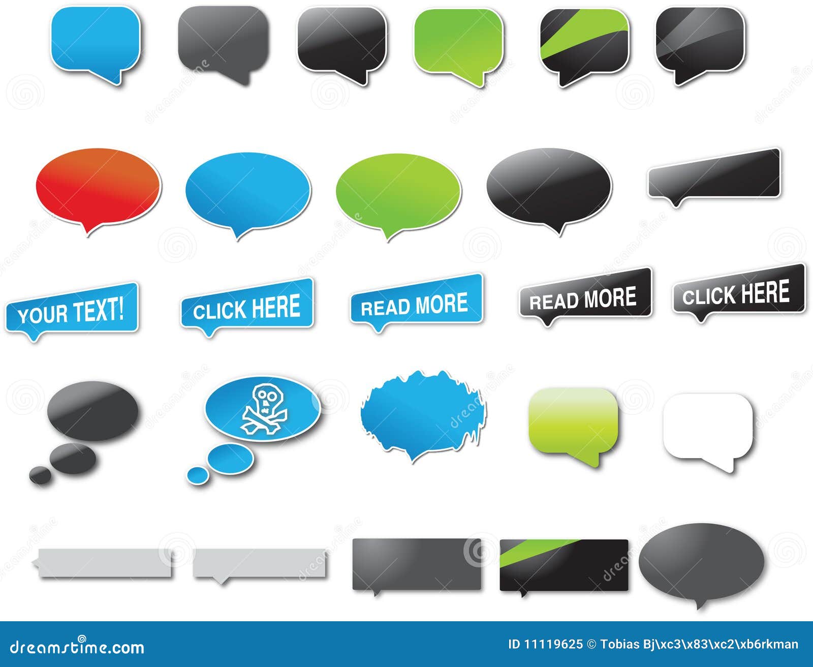 Speech Balloons (Speech Bubble) Cartoon Vector | CartoonDealer.com ...