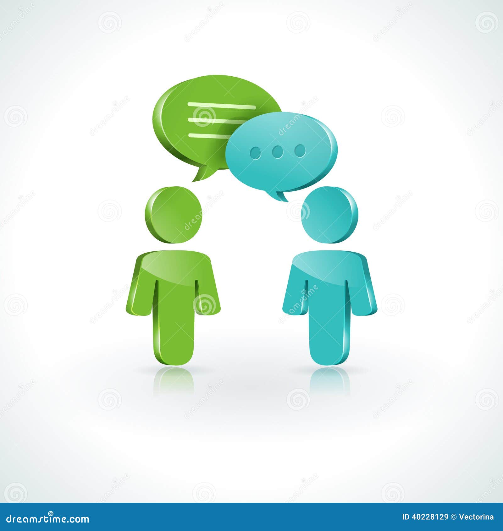 Dialogue Speech Bubbles stock vector. Image of discussion - 40228129