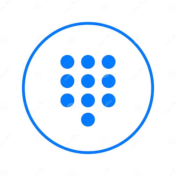 Dialpad, Numeric Keypad Circular Line Icon. Round Colorful Sign. Flat ... Dialpad, Numeric Keypad Circular Line Icon. Round Colorful Sign. Flat ...