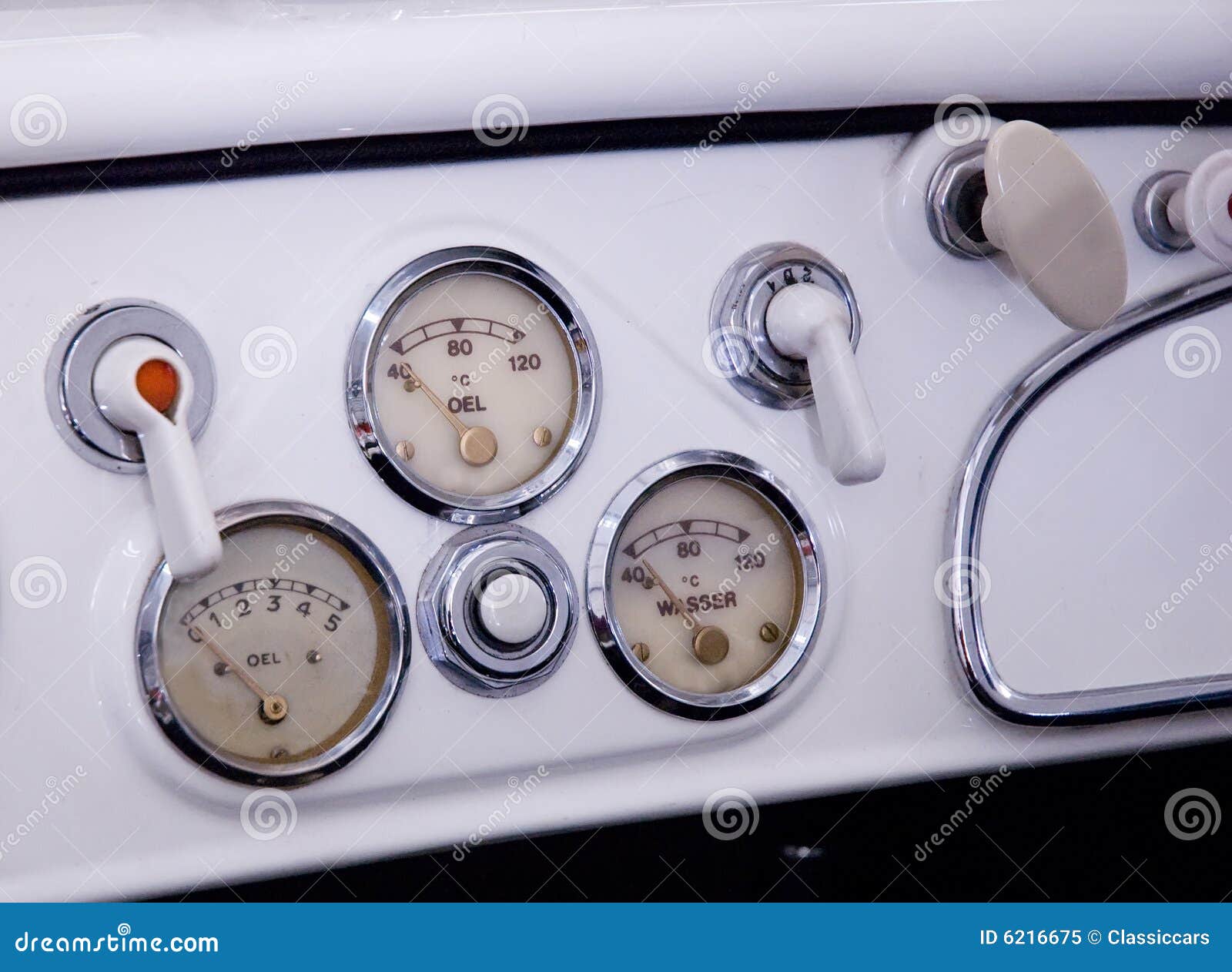 Dials On Car Dashboard Picture. Image: 6216675