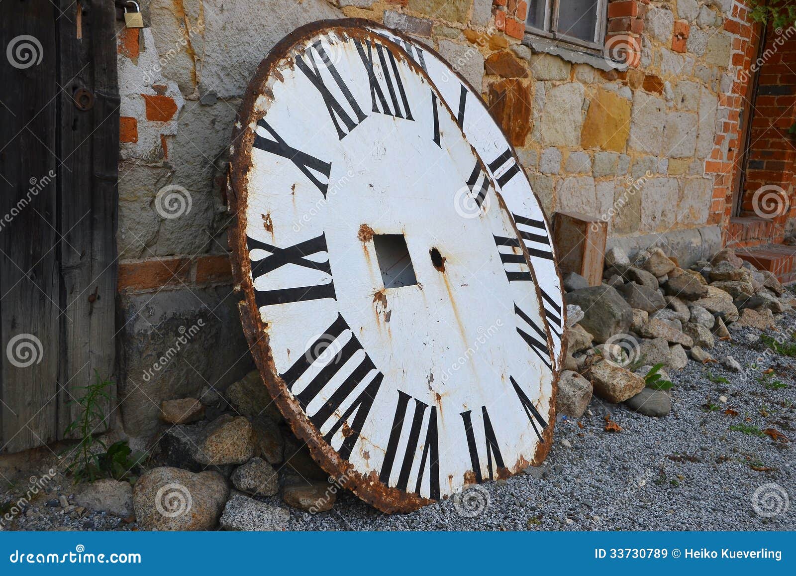 Dials an old clock tower stock image. Image of wall, preservation ...