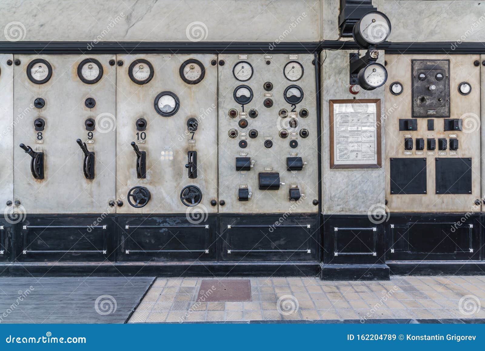 Dials and Switches in the Control Room in Old Power Plant. Control ... Dials and Switches in the Control Room in Old Power Plant. Control ...