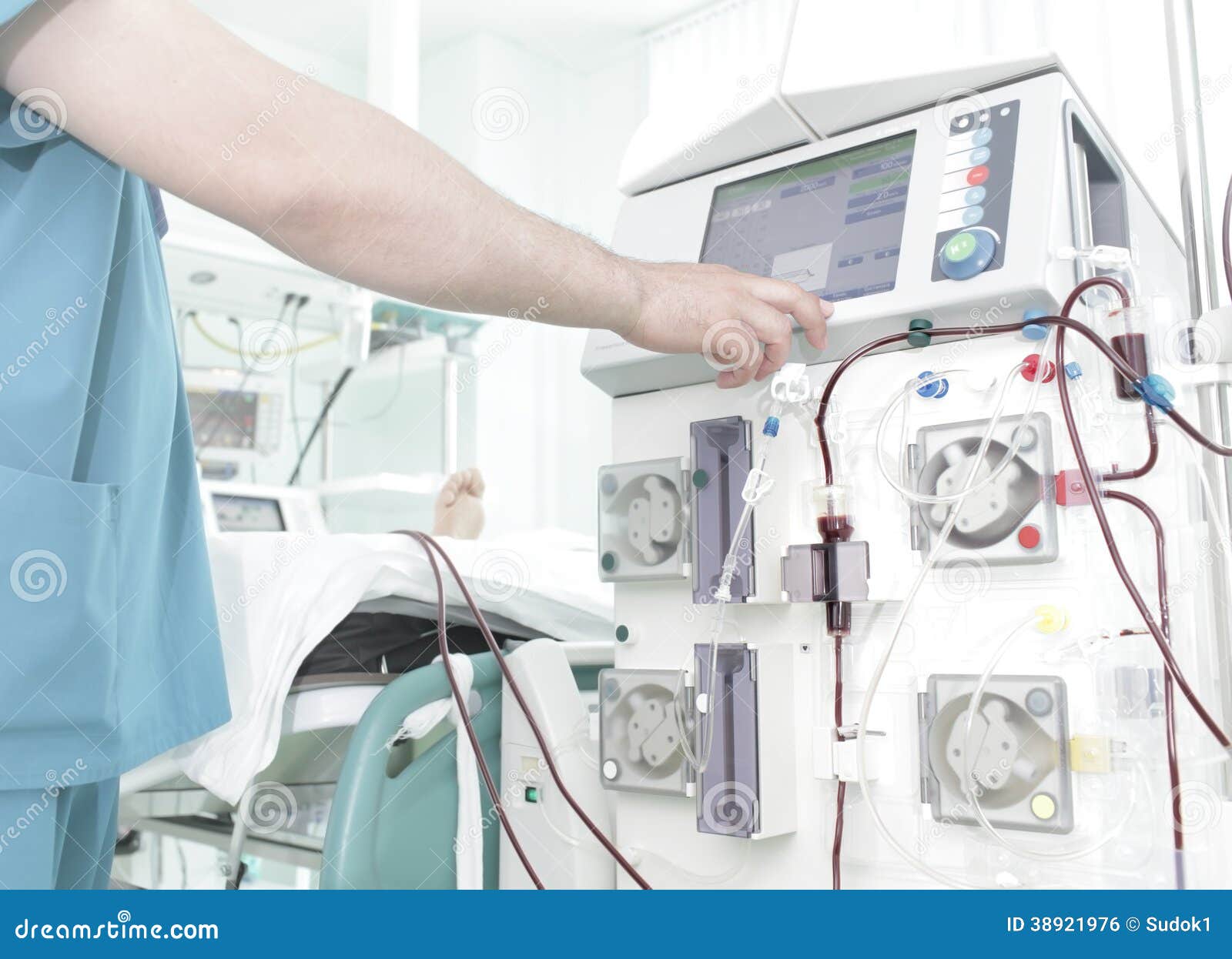 Dialysis in hospital stock photo. Image of emotional - 38921976
