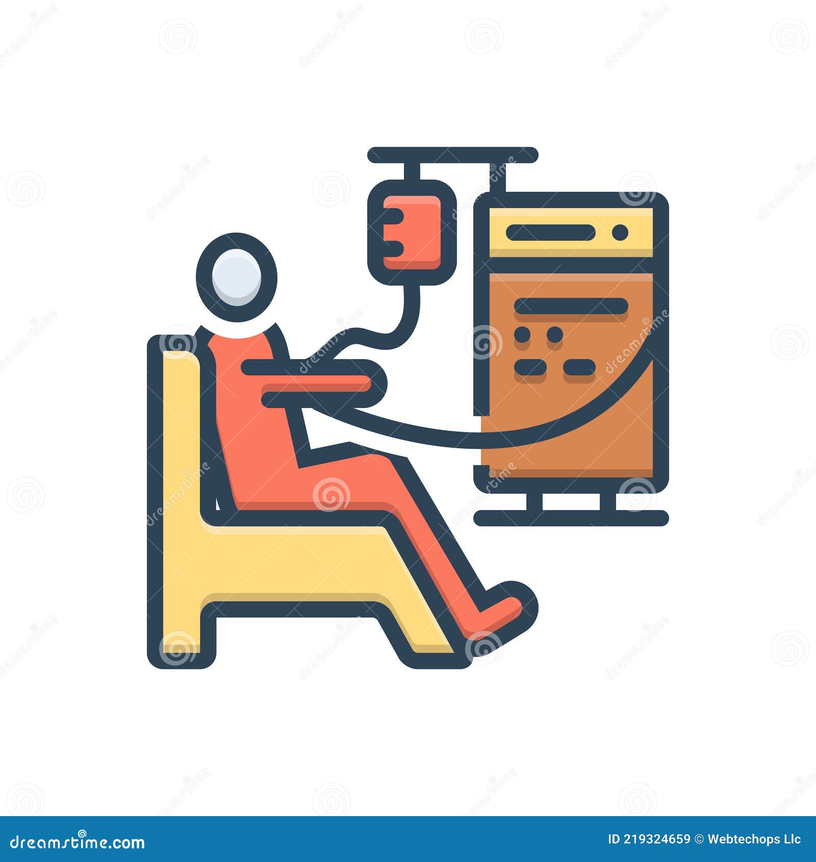 Color Illustration Icon for Dialysis, Kidney and Hemodialysis Stock ...