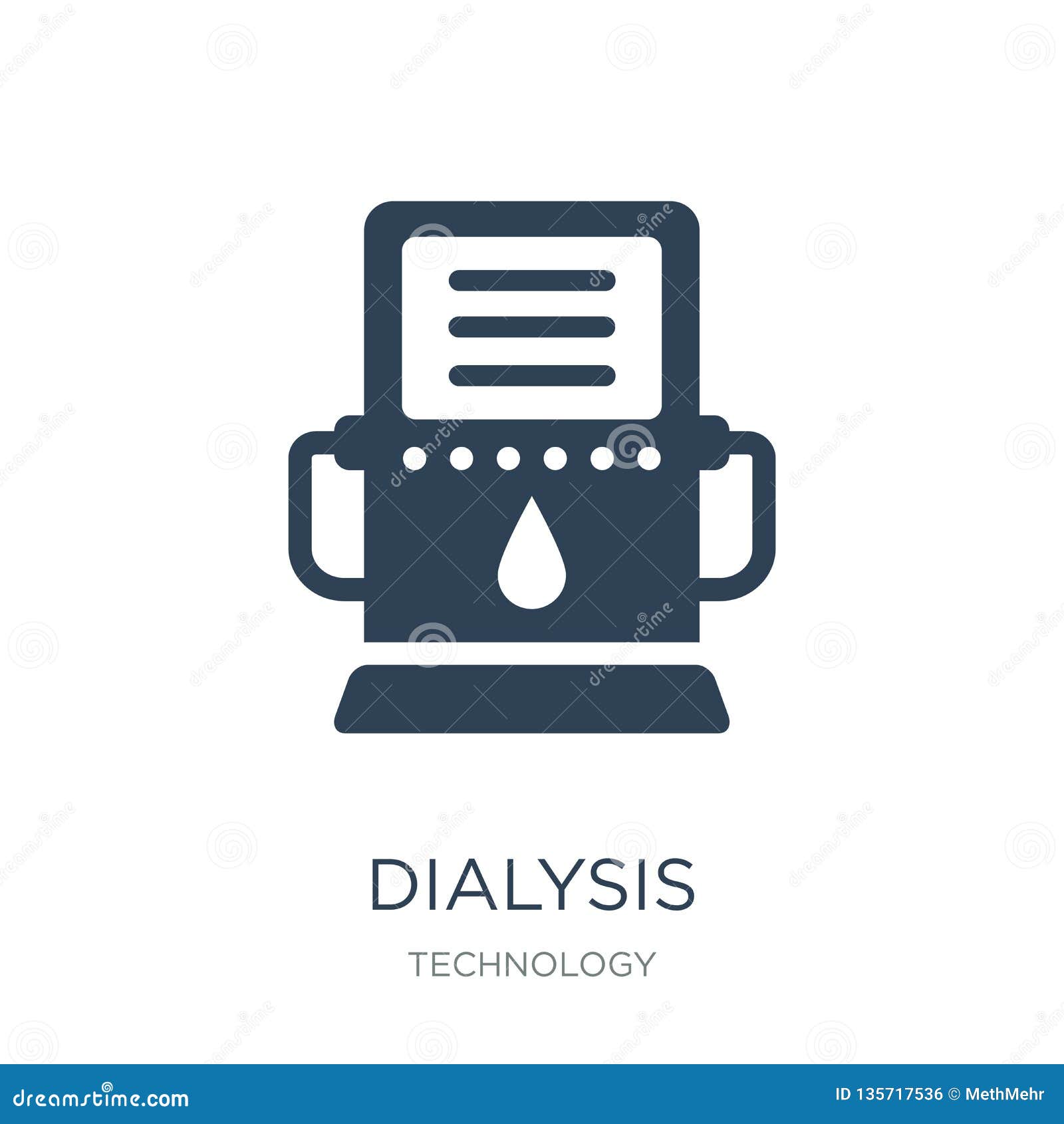 Dialysis Icon in Trendy Design Style. Dialysis Icon Isolated on White ...