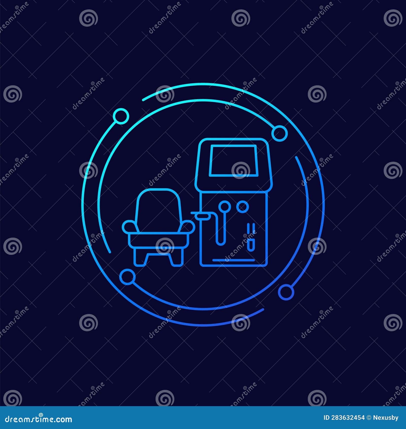 Dialysis Machine Icon Cartoon Vector | CartoonDealer.com #286660377
