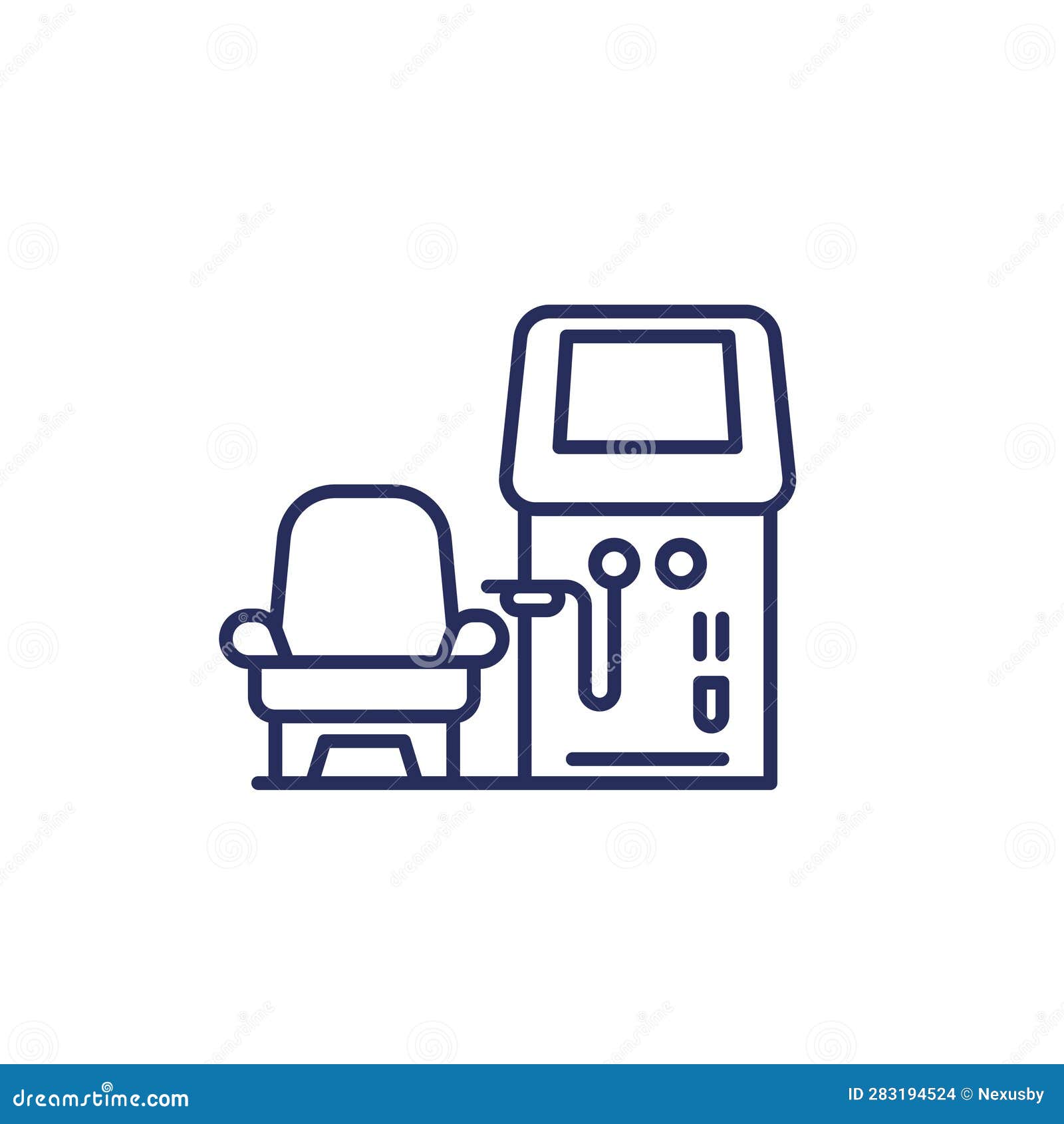 Dialysis Machine Line Icon, Vector Stock Vector - Illustration of ...