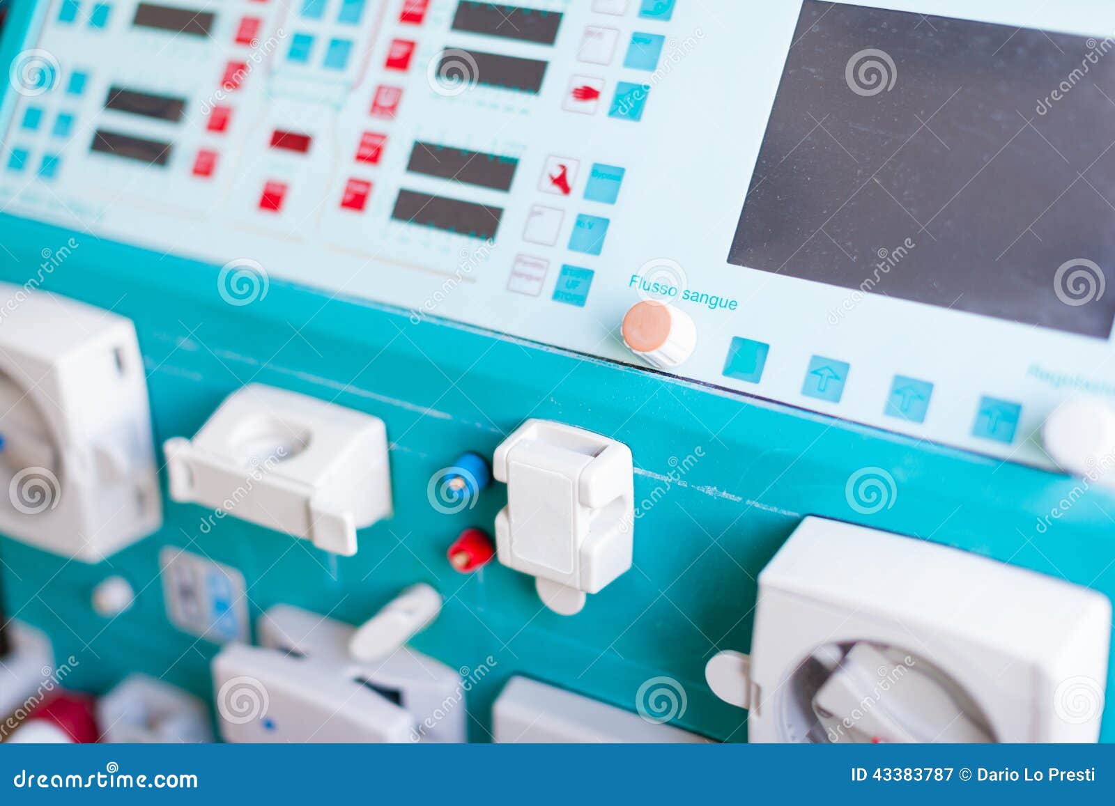 Dialysis machine panel stock image. Image of physician - 43383787