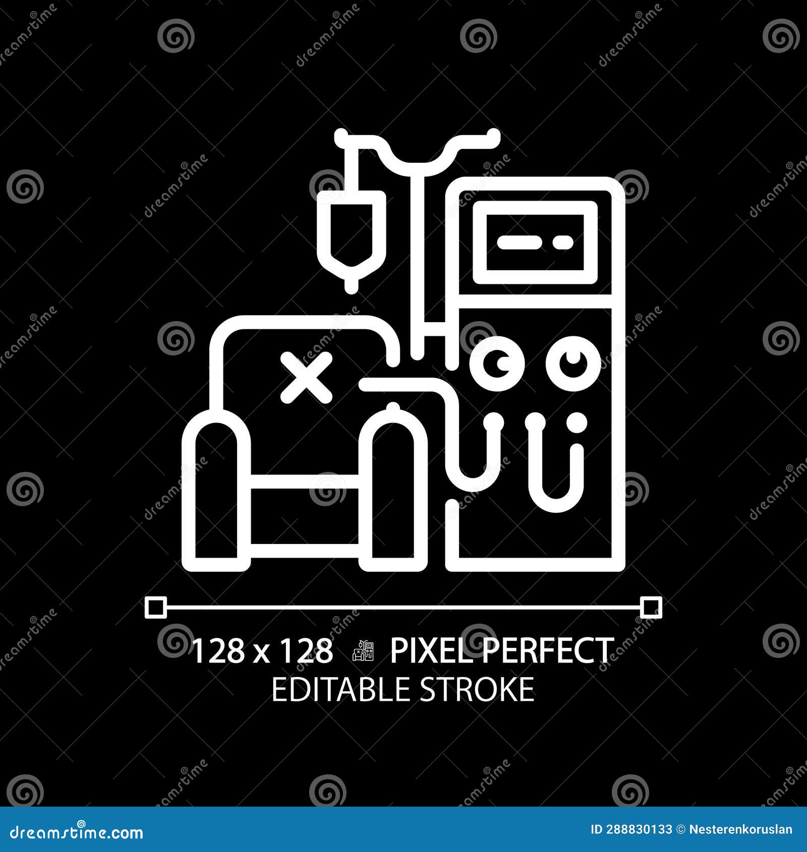 Dialysis Machine Pixel Perfect White Linear Icon for Dark Theme Stock ... Dialysis Machine Pixel Perfect White Linear Icon for Dark Theme Stock ...
