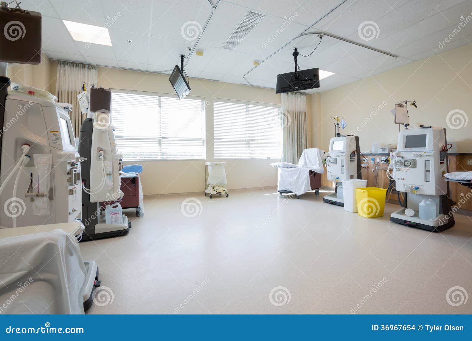 Dialysis Ward in Hospital stock photo. Image of advanced - 36967654