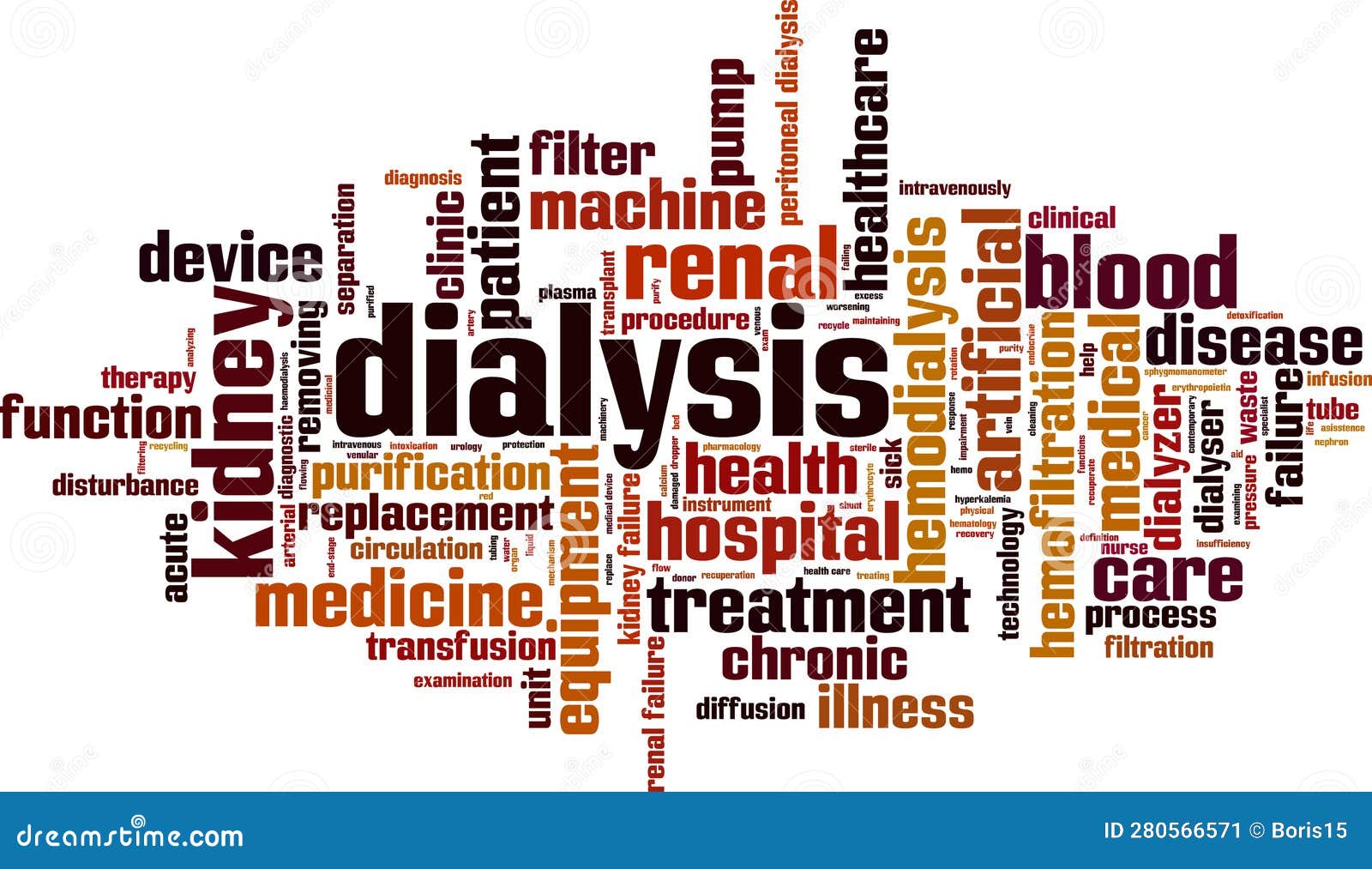 Dialysis word cloud stock vector. Illustration of diffusion - 280566571