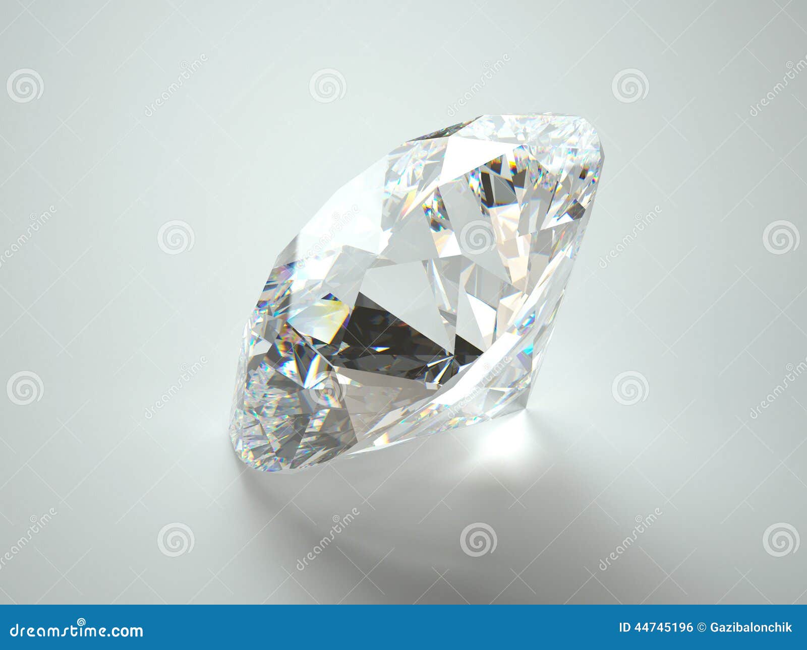 Diamant photo stock. Image du dispersion, brillant, blanc - 44745196