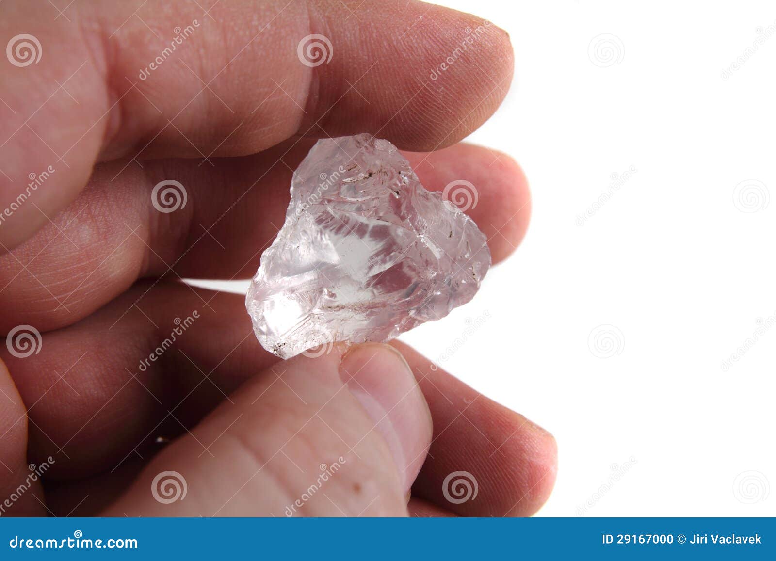 Diamant Naturel Dans La Main Humaine Photo stock - Image du homme ...