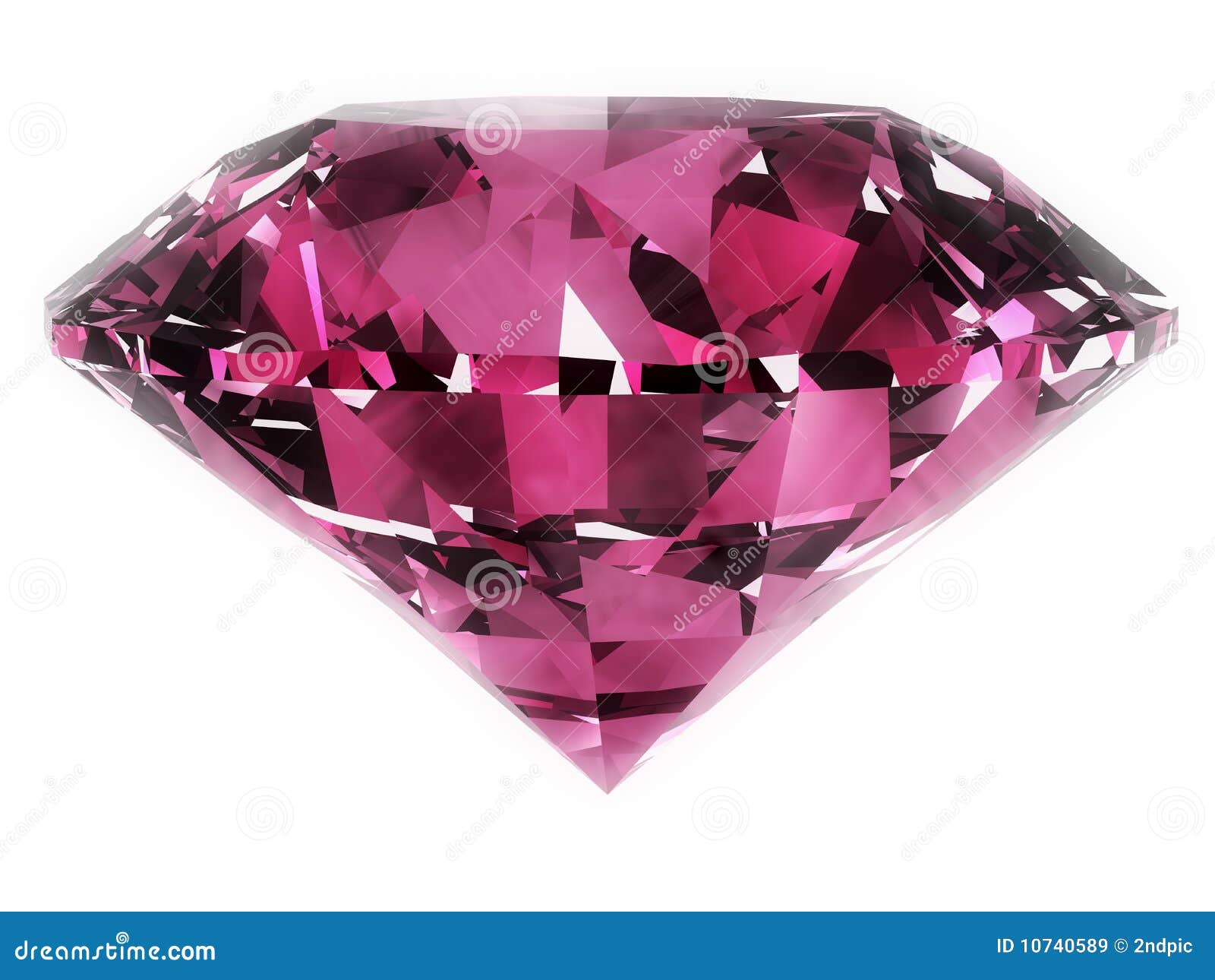 Diamant Rose Images libres de droits - Image: 10740589