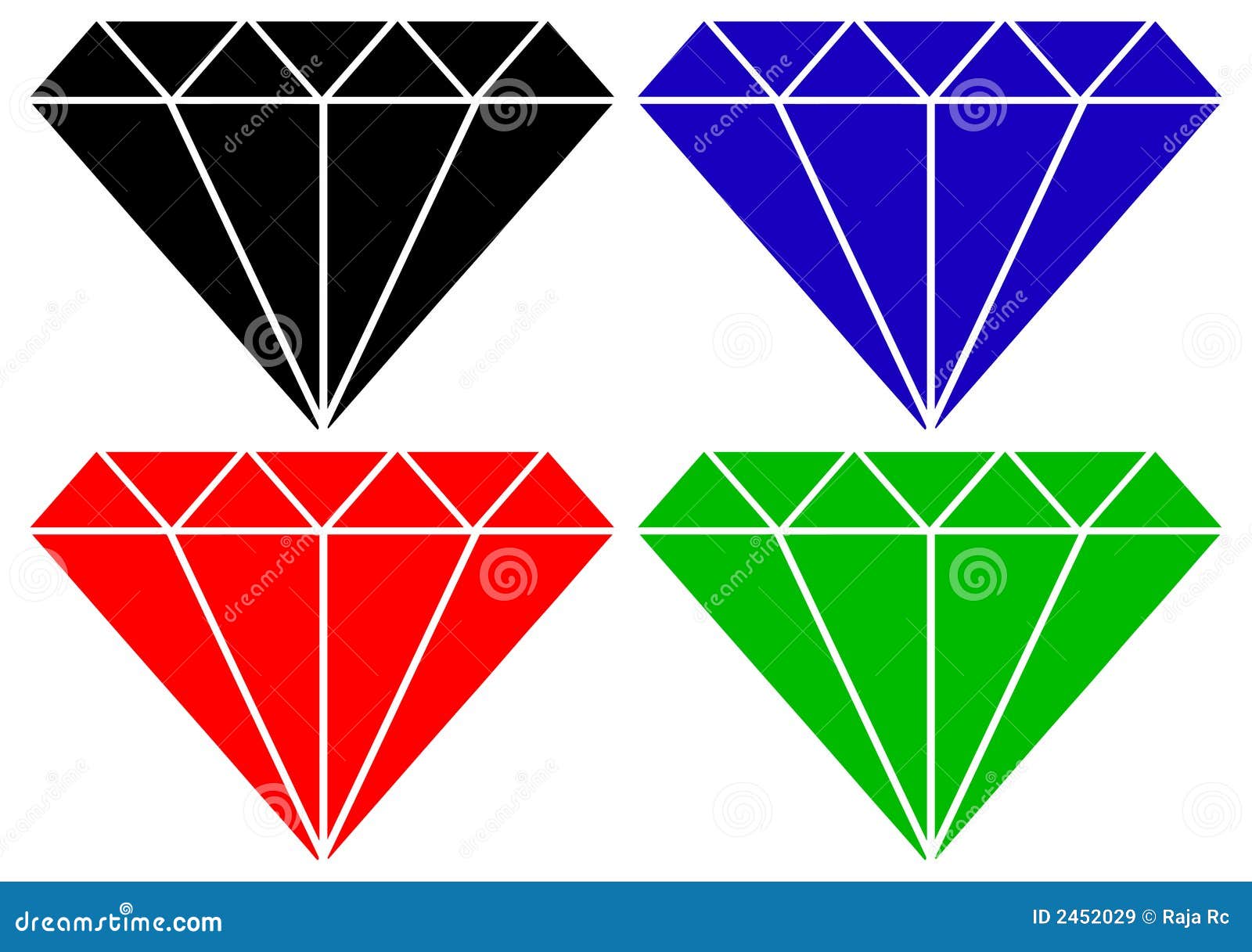 Diamant - vector vector illustratie. Illustration of kroon - 2452029