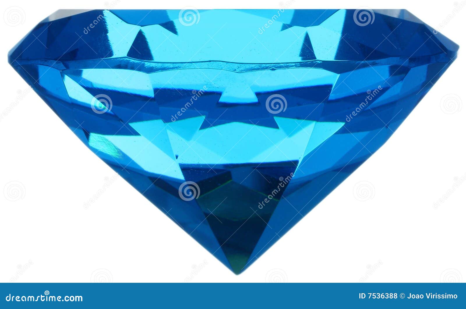 Diamante azul foto de stock. Imagem de aquamarina, safira - 7536388
