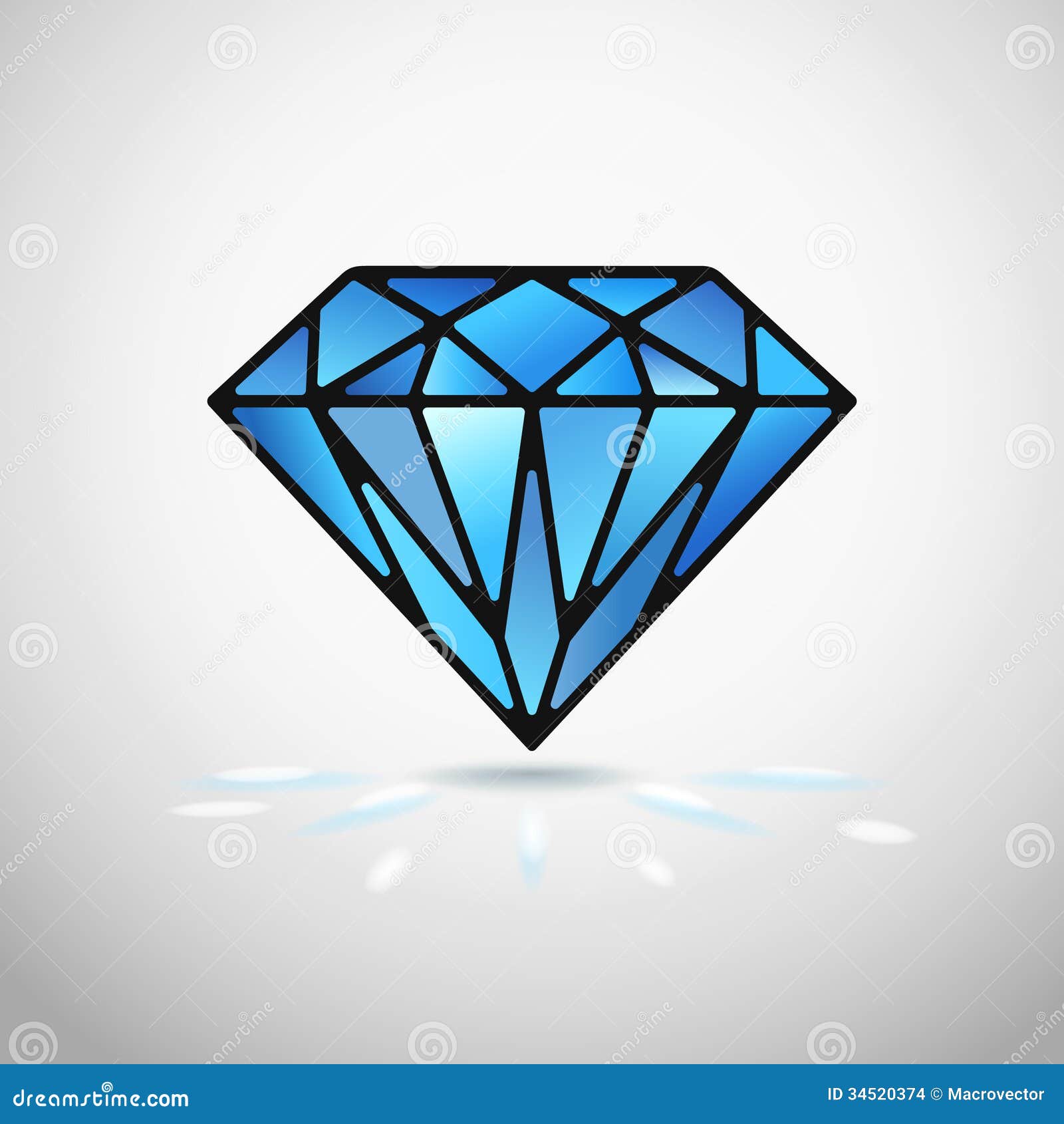 Diamante del vector ilustración del vector. Ilustración de calidad ...