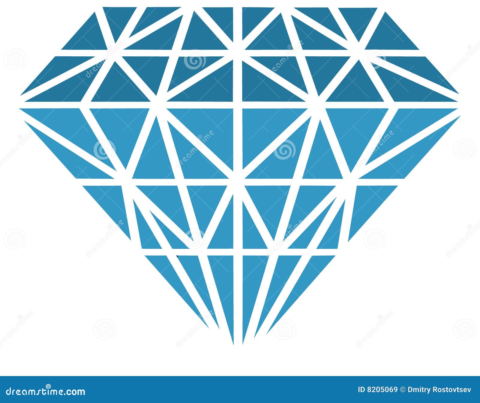 Diamante del vector ilustración del vector. Ilustración de vector - 8205069