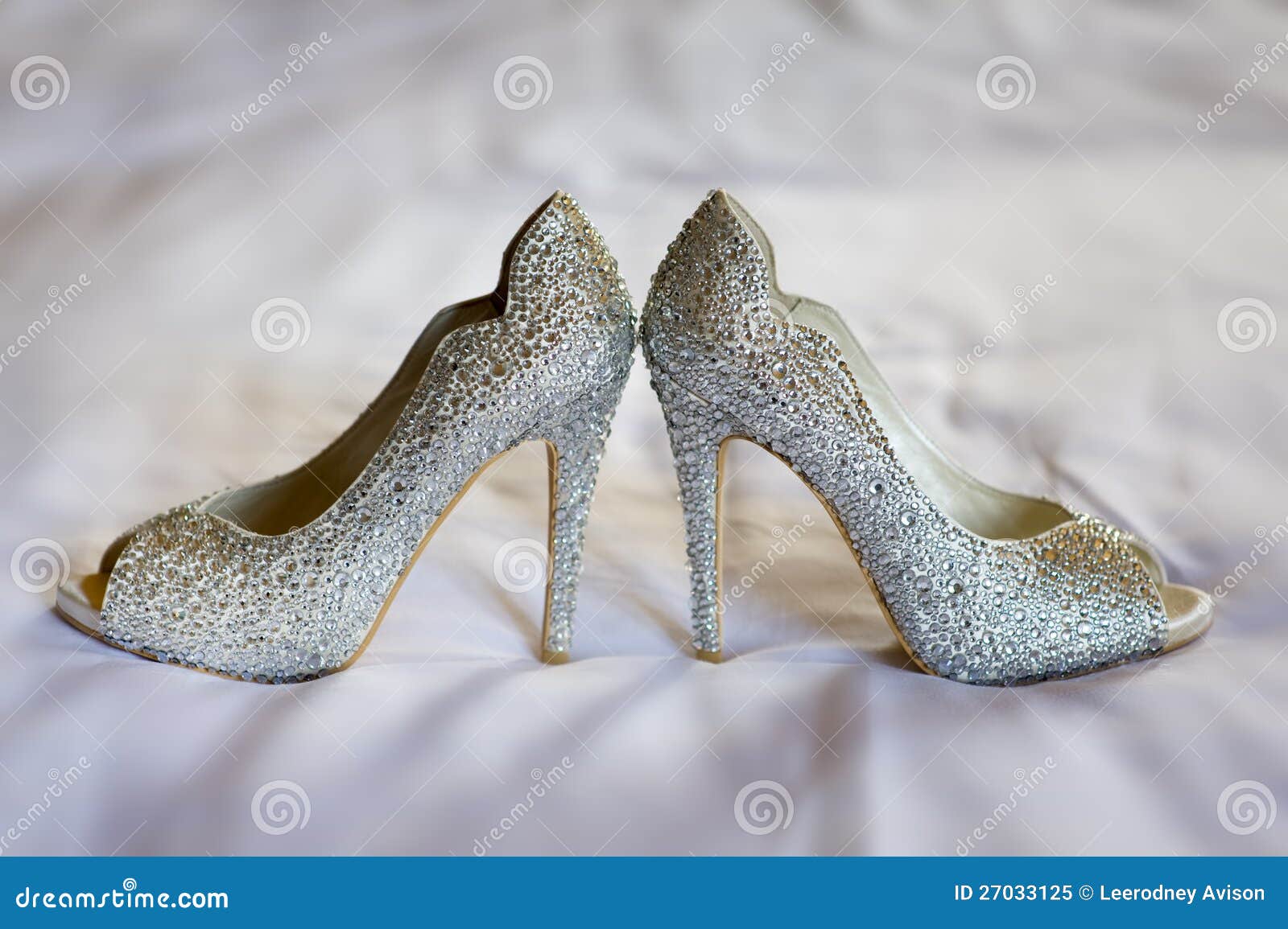 Diamante wedding shoes stock image. Image of diamante - 27033125