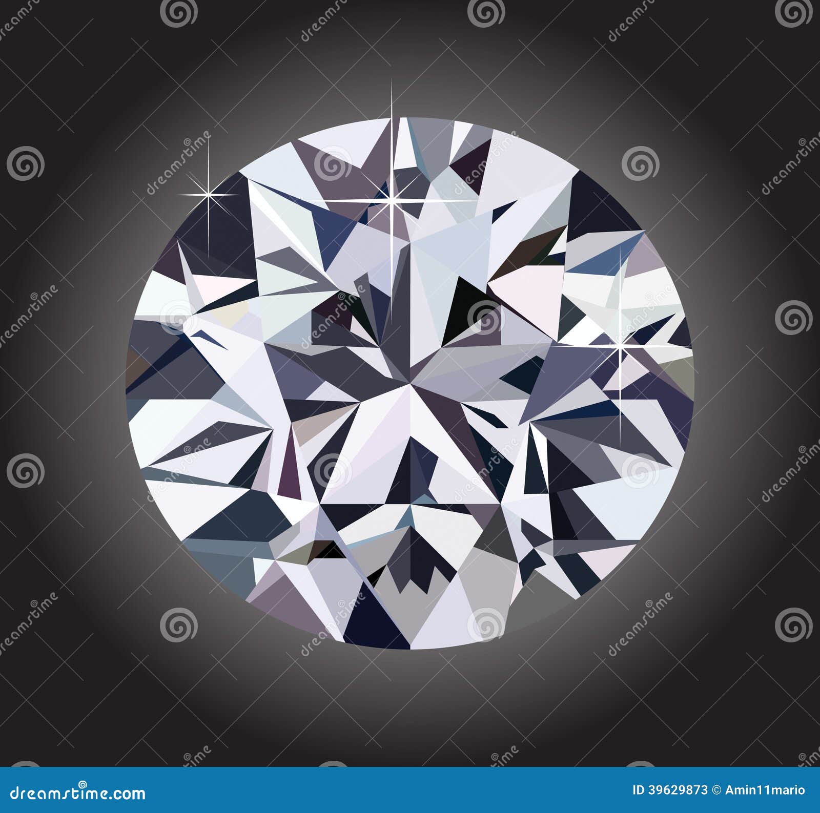Diamante y fondo negro stock de ilustración. Ilustración de fondo ...