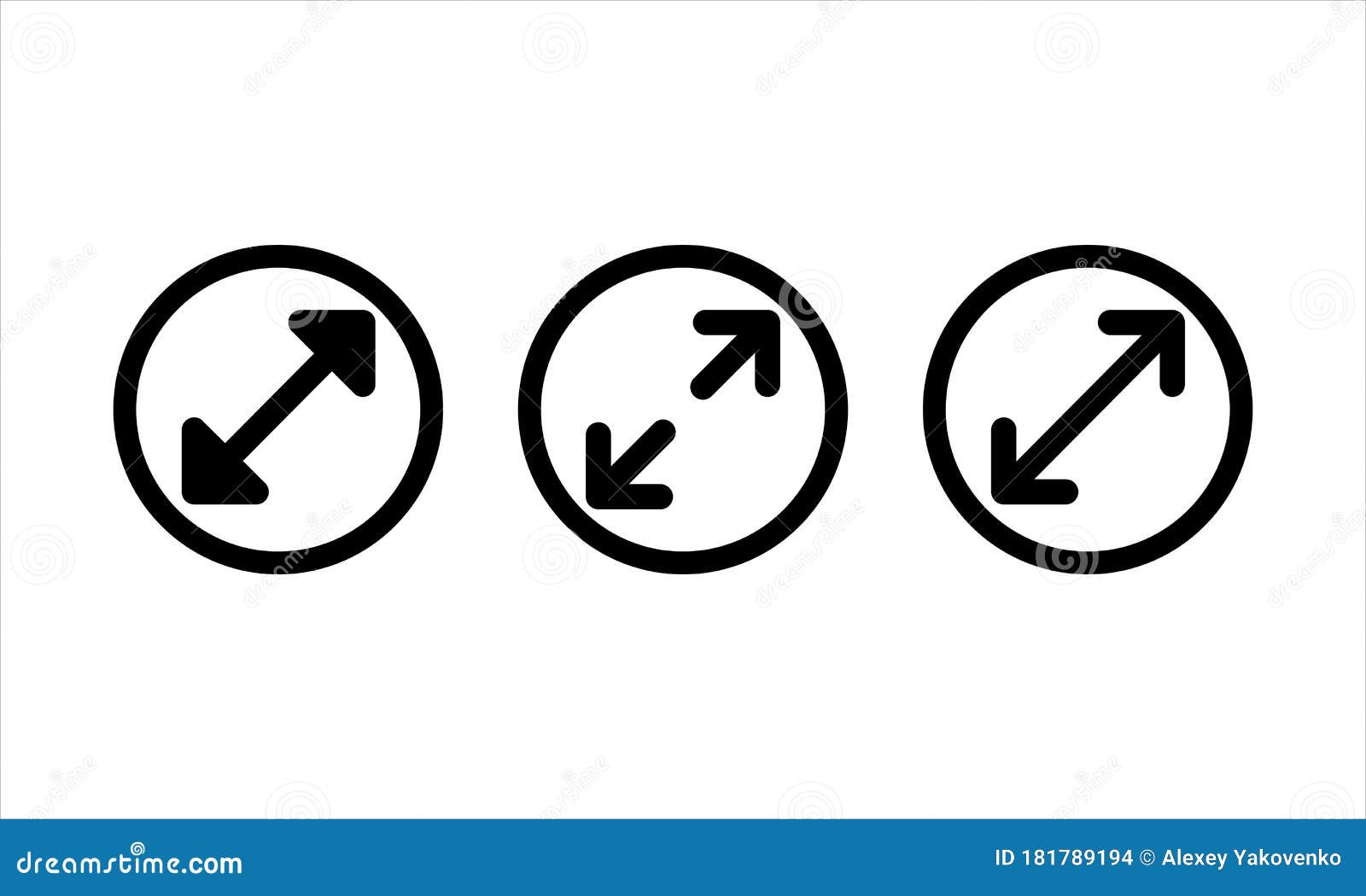 Diameter Icon On White Background. Circle Diameter Sign. Flat Style ...