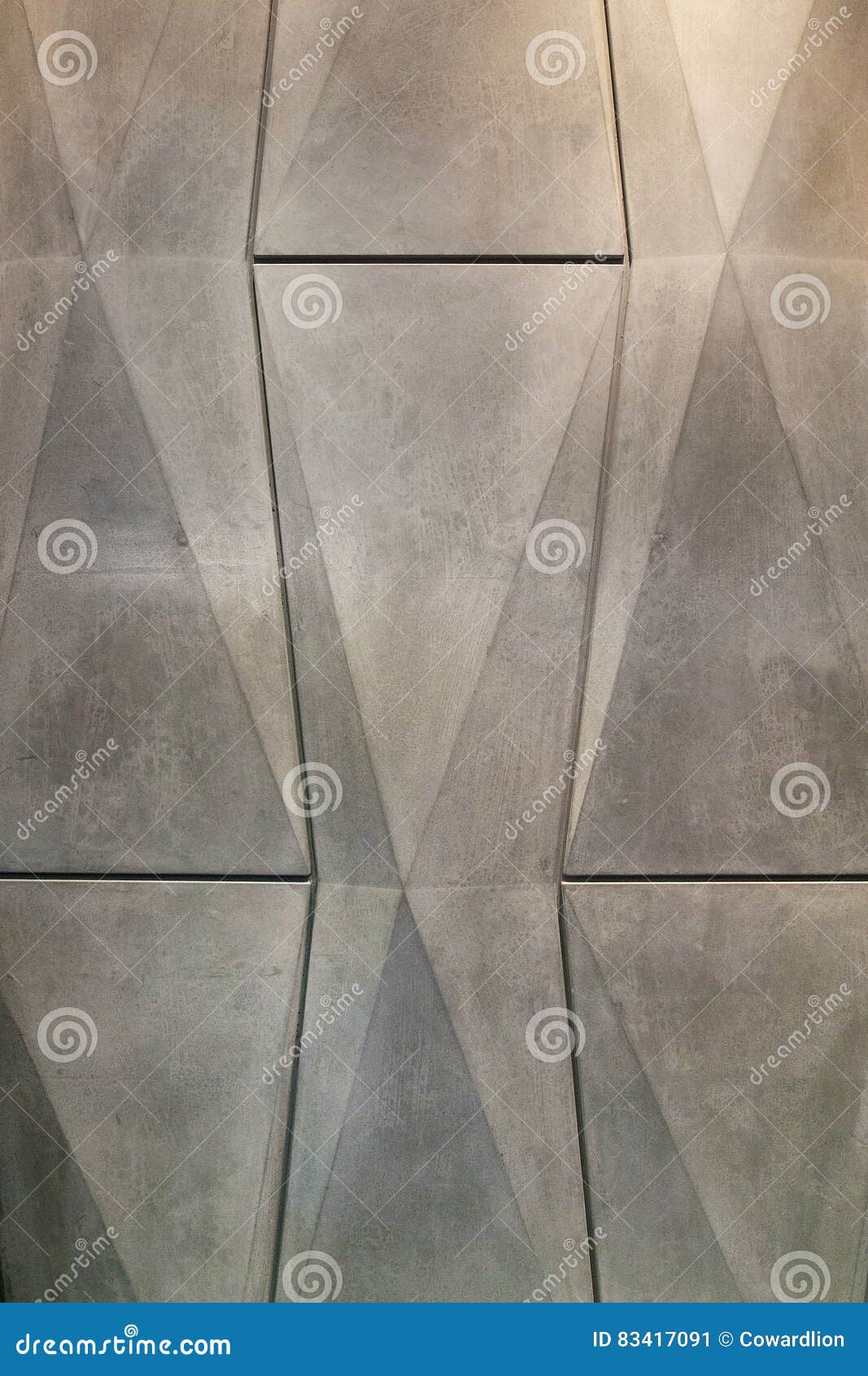 Diamon Cut Shape Concrete Panel Stock Image - Image of architecure ...