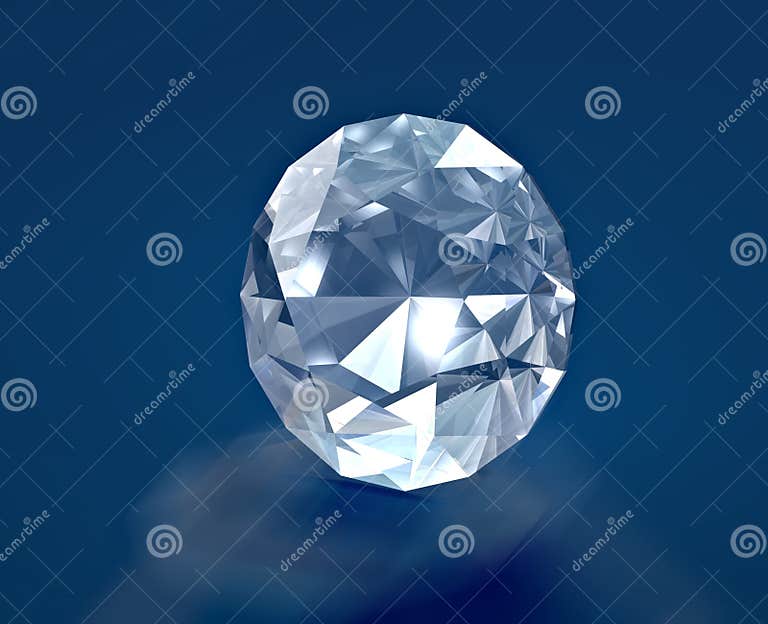 Diamond stock illustration. Illustration of render, romance - 1445563