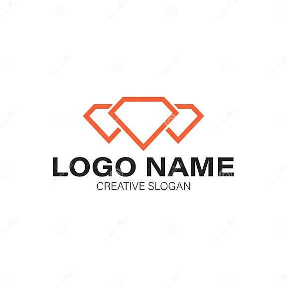 Diamond Logo Graphic Design, Diamond Logo Icon Stock Vector ...