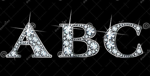 Diamond ABC stock vector. Illustration of elegant, monogram - 20688589