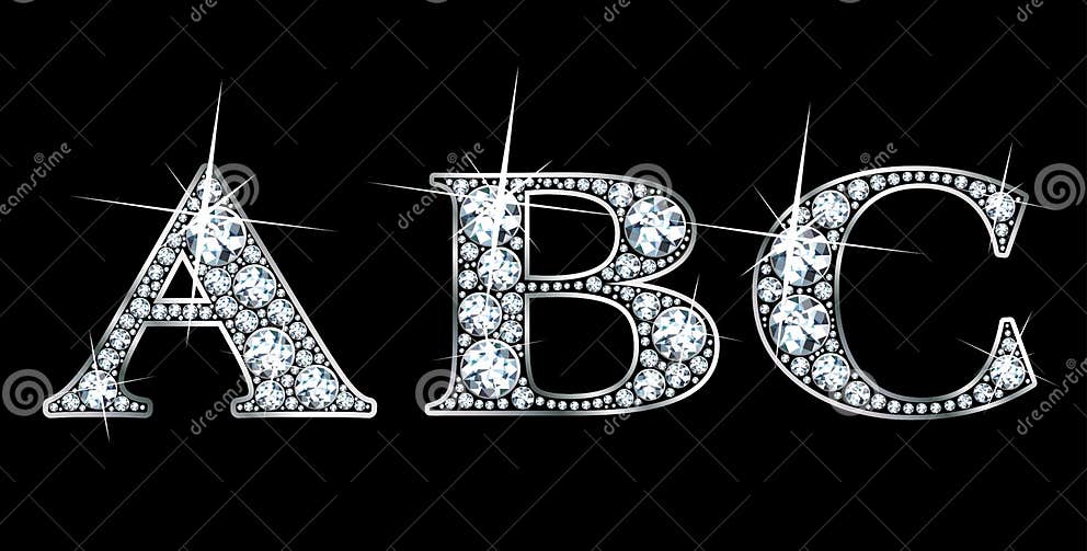Diamond ABC stock vector. Illustration of elegant, monogram - 20688589