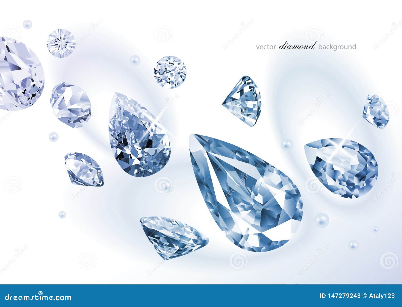 Diamond Abstract Background Stock Vector - Illustration of luxury, blue ...