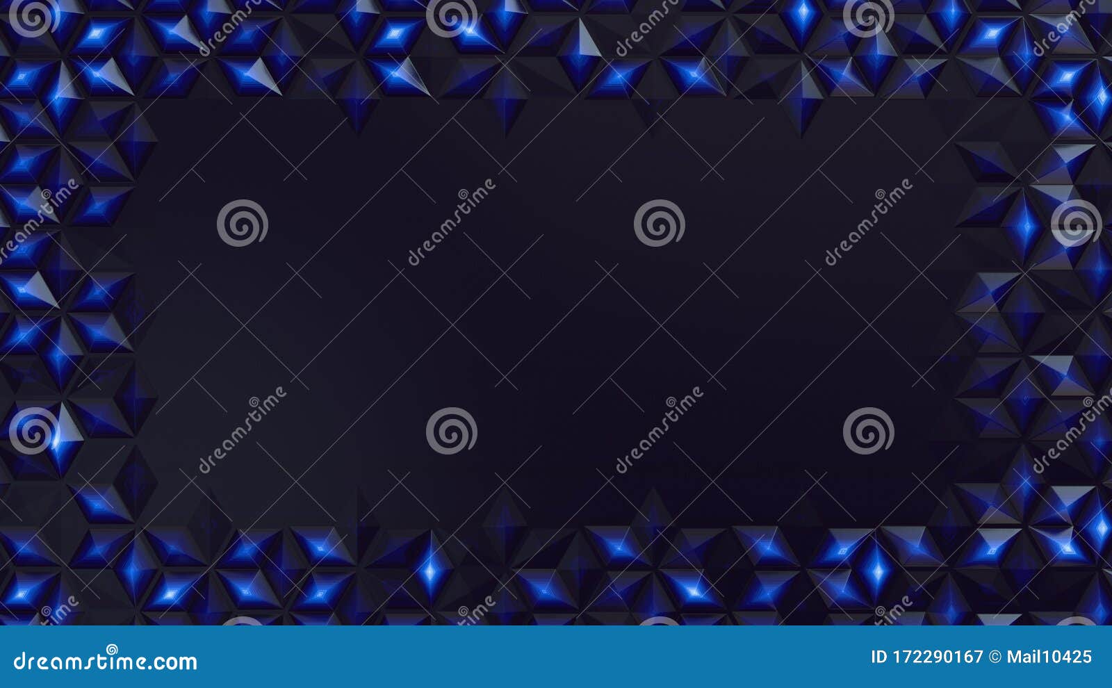 Diamond Abstract Blue Light 3d Tech Background Stock Illustration ...