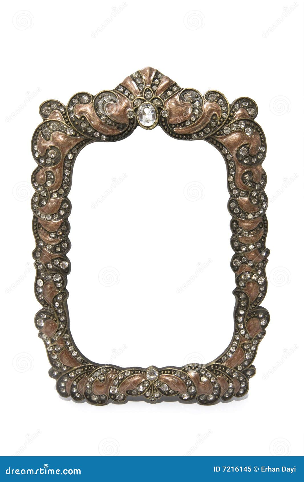 Diamond Adorned Photo Frame Stock Image - Image of pieces, classical ...