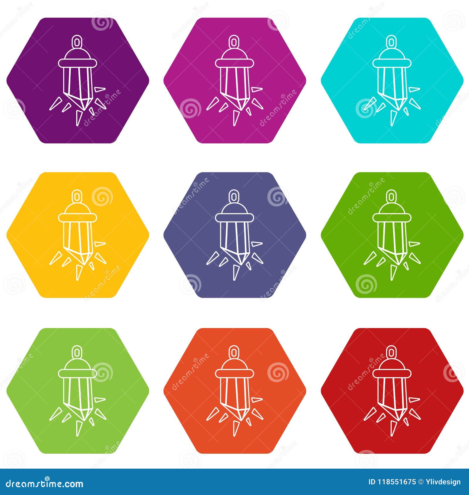 Diamond Amulet Icons Set 9 Vector Stock Vector - Illustration of ...
