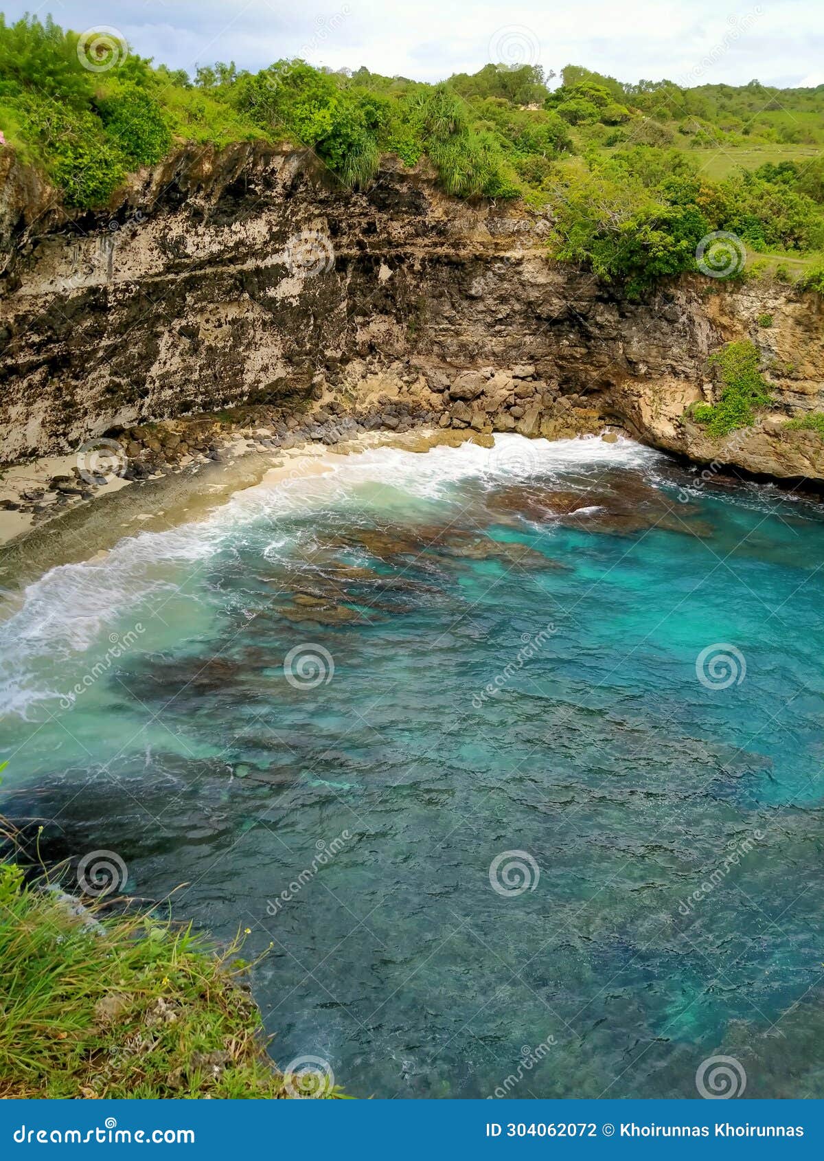 Diamond Beach with Its Blue Water Stock Photo - Image of indah, blue ...