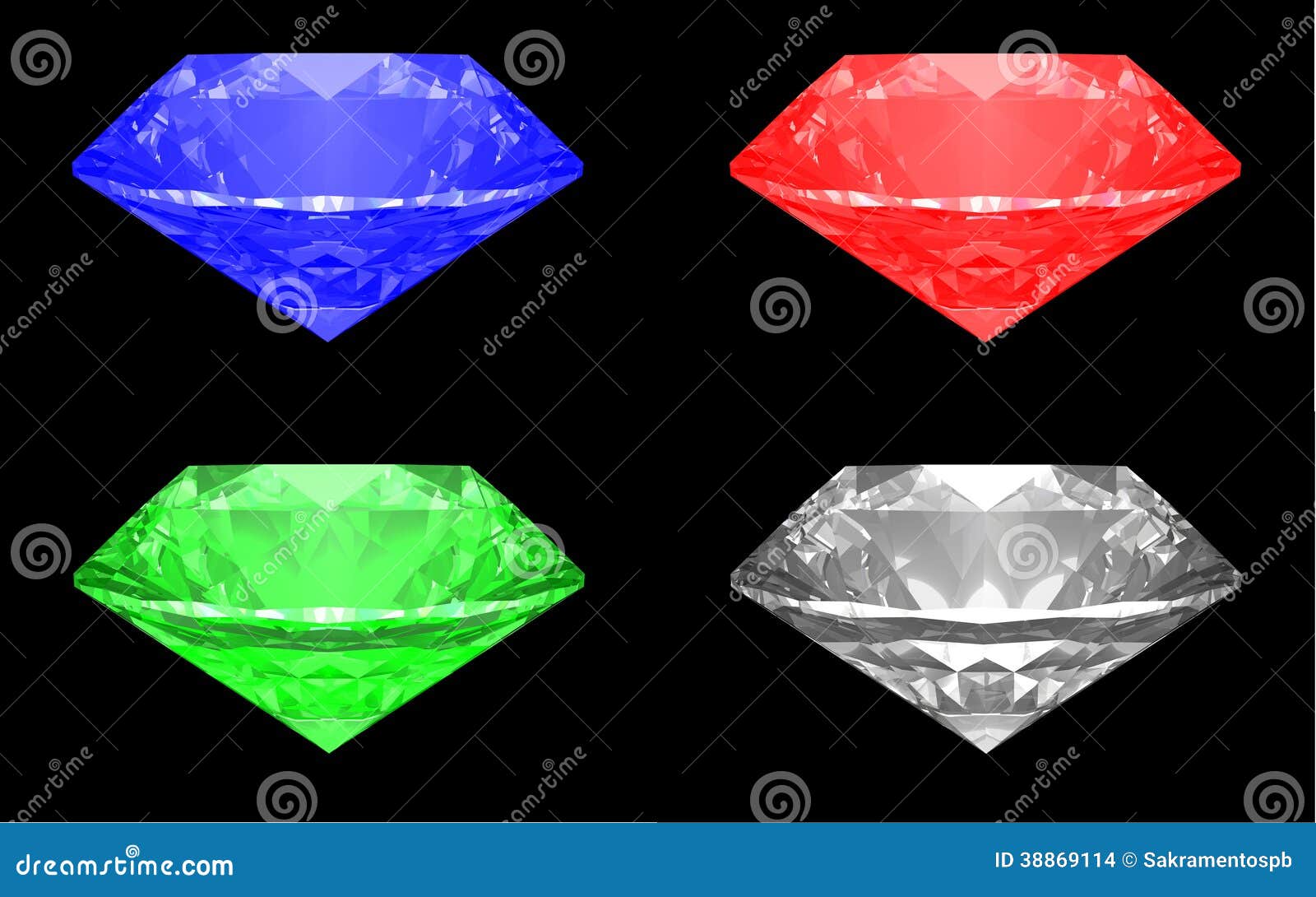 Diamond stock illustration. Illustration of refraction - 38869114