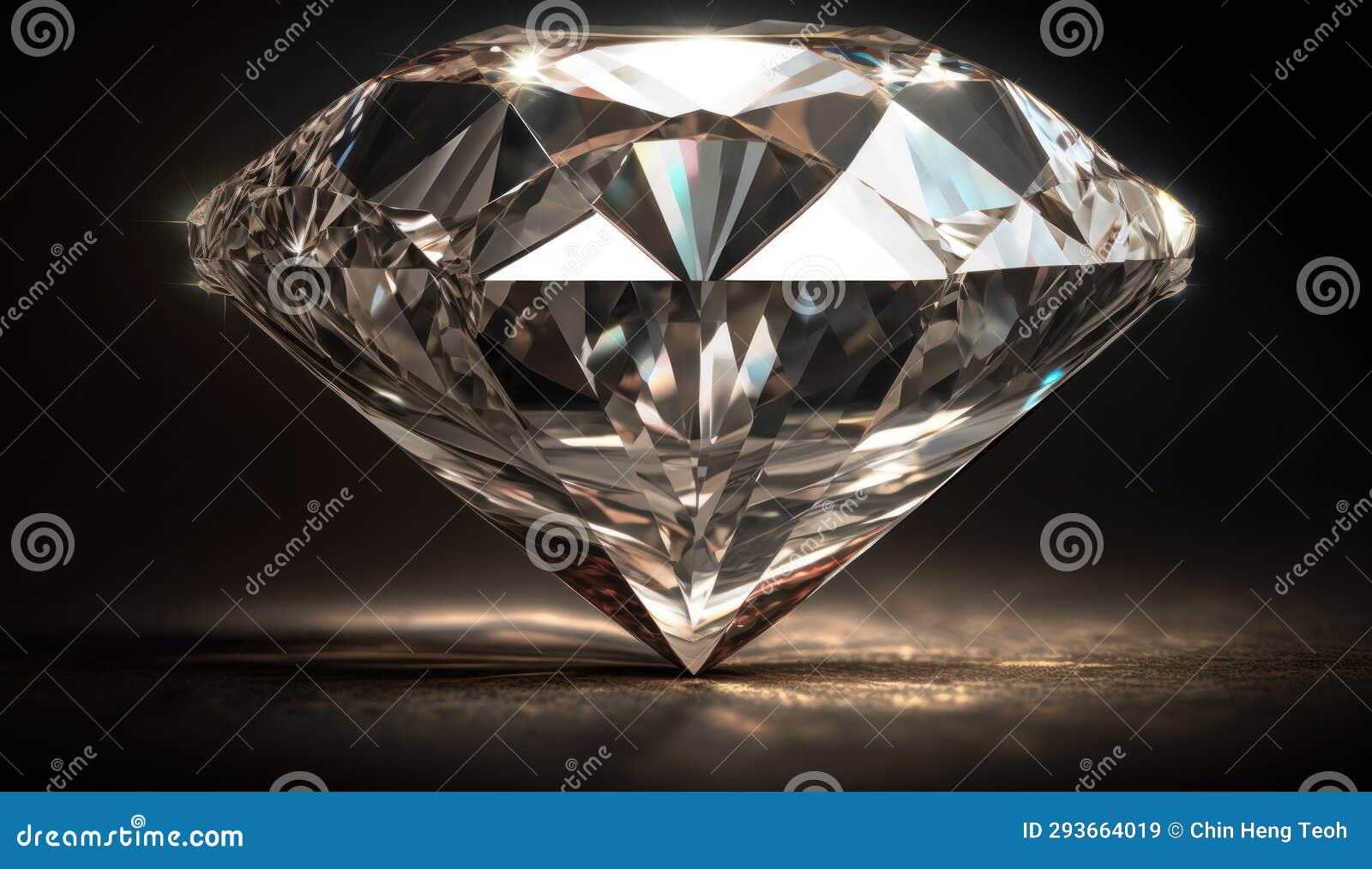 Diamond on Black Background Stock Illustration - Illustration of ...